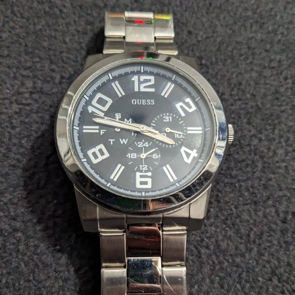 Guess | Accessories | Guess Steel Watch 0meters Water Pro | Poshmark
